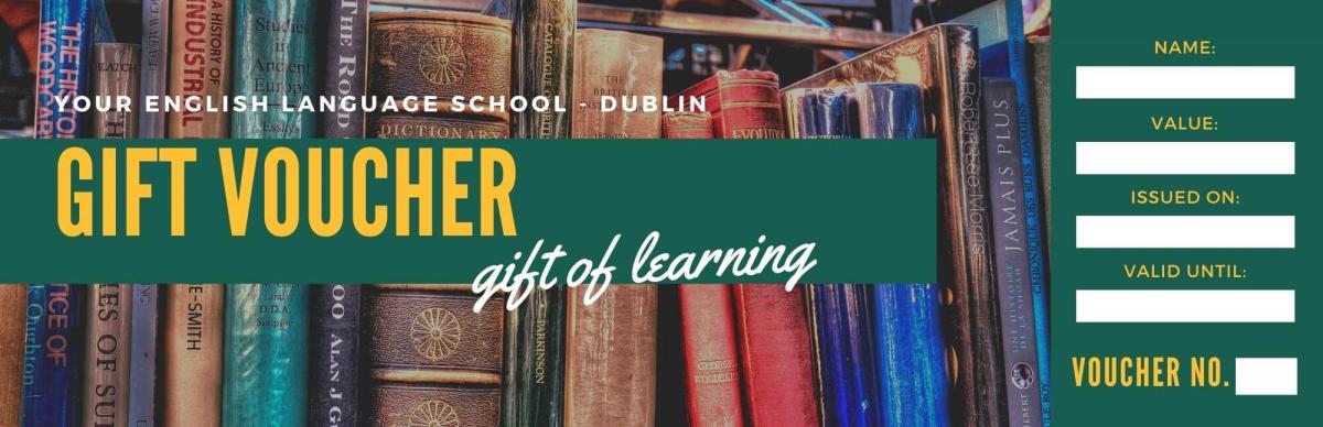 Give a gift of learning: gift vouchers for English classes | yourenglish.ie